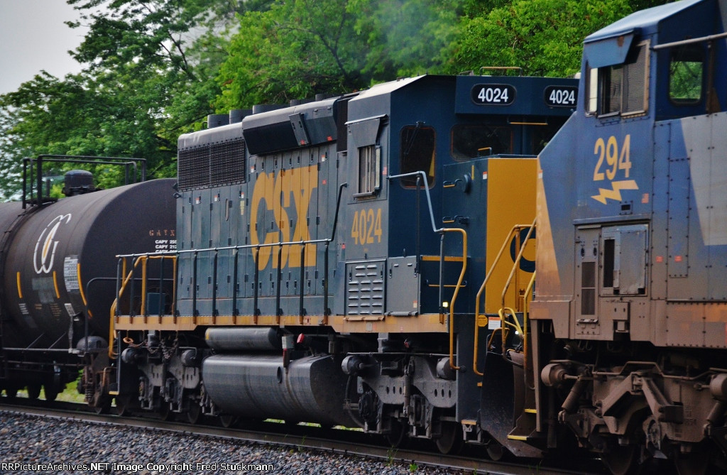CSX 4024 was the first SD40-3 I saw on CSX.